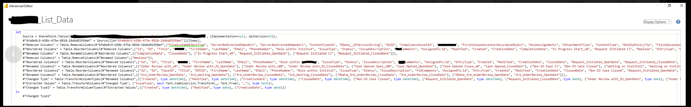 Column not found in table - Microsoft Fabric Community