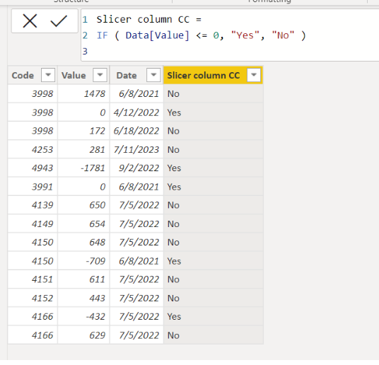 Solved: Filter table rows if value is equal or less than 0 - Microsoft ...