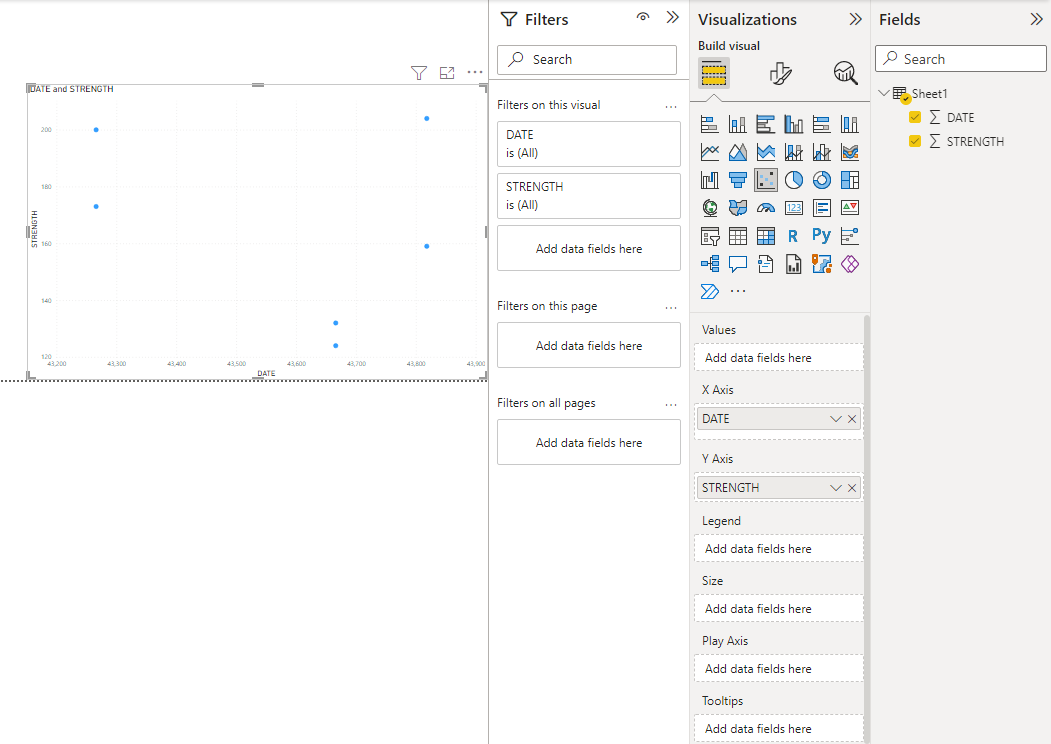 How to use make date the x-axis on a scatter chart... - Microsoft ...