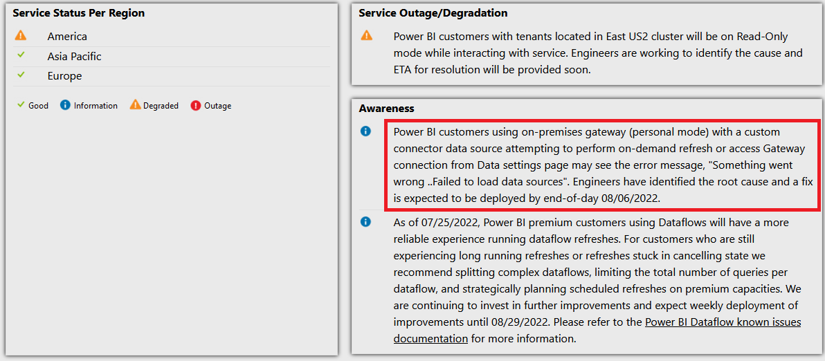 Error when trying to set up refresh schedule: Fail... - Microsoft ...