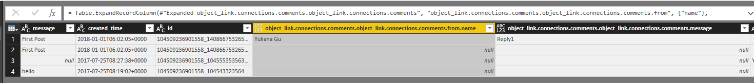 Solved: Facebook: (#100) Tried accessing nonexisting field... - Microsoft Fabric Community