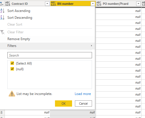 Solved: New column in excel not showing in dataset after d ...