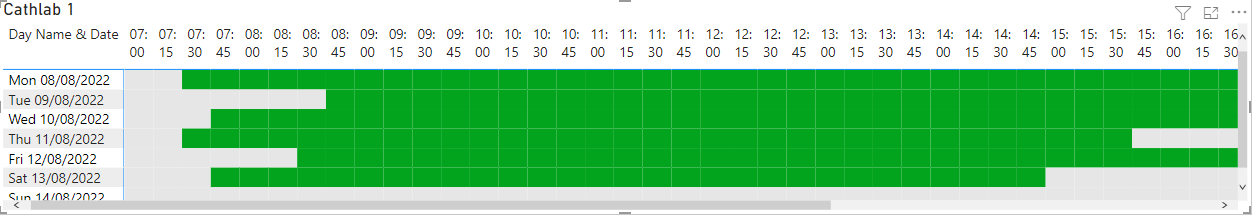Solved: Matrix as Gantt Chart for Room Utilisation - multi ...