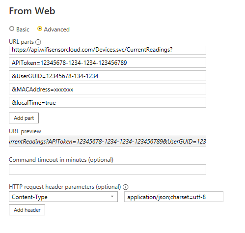 Connecting Powerbi A Web Api Key Can Only Be Spec Microsoft