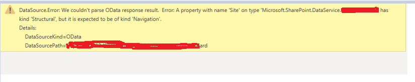 Couldn't parse OData response result - Microsoft Fabric Community