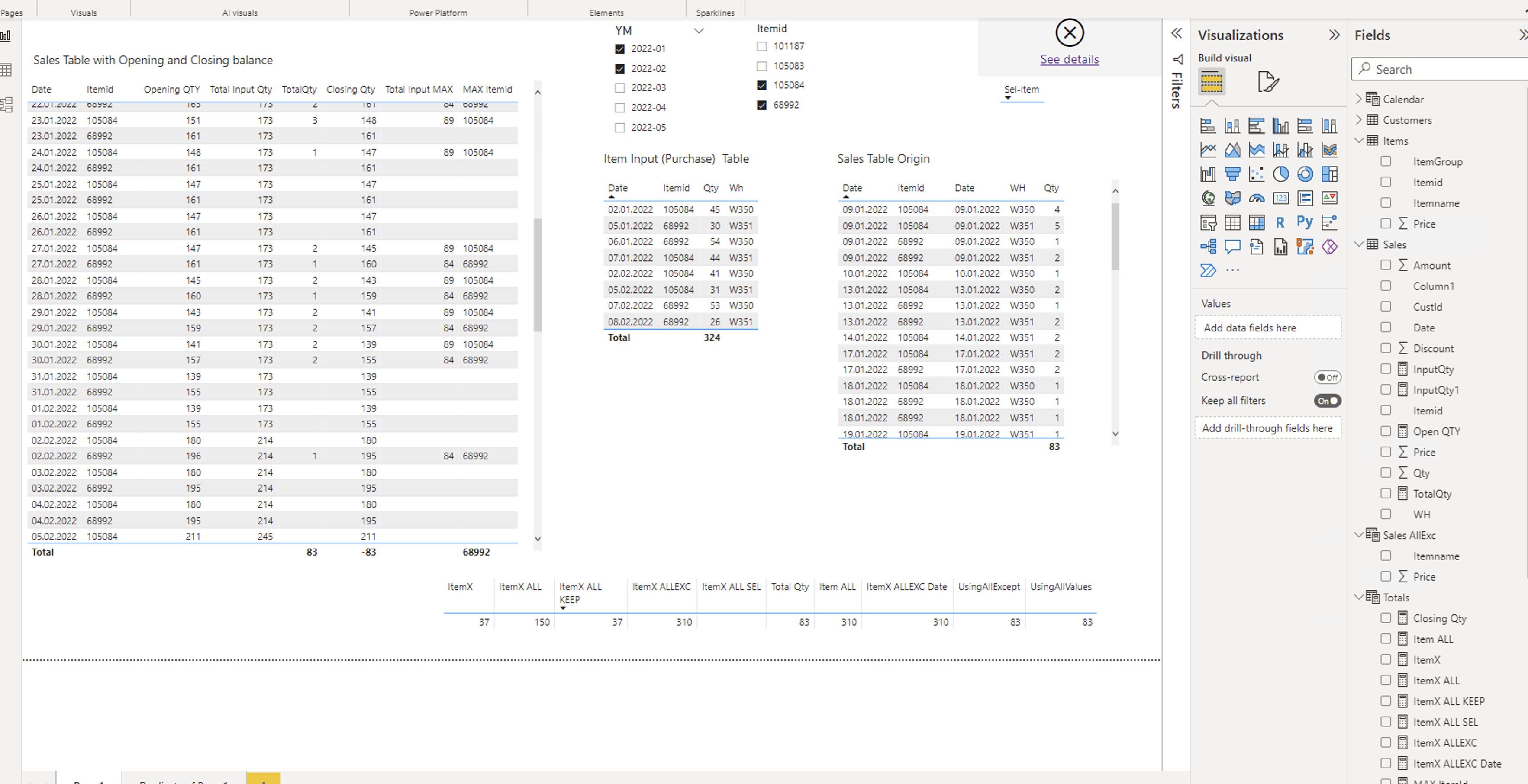 Get Qty SUM and Daily Opening /Closing totals from... - Microsoft ...