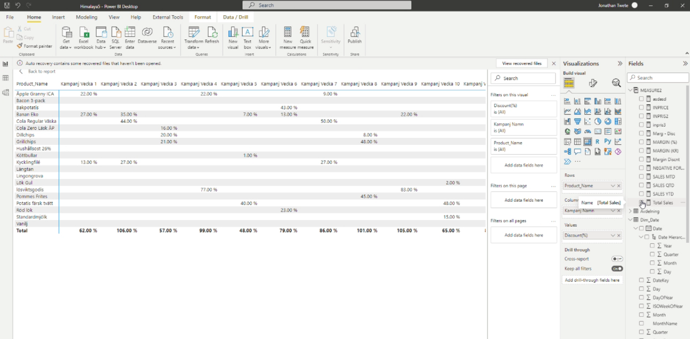 Unwanted products showing when adding measures - Microsoft Fabric Community