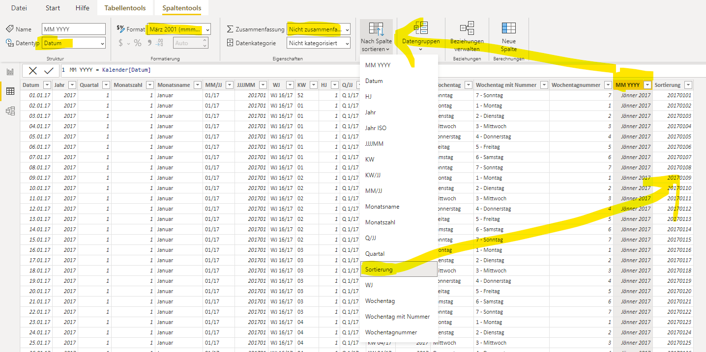 Trendline in line chart with monthly-trend summari... - Microsoft ...