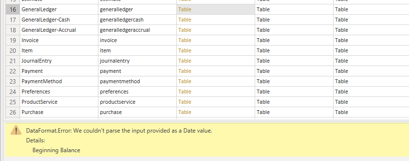 Solved: Quickbooks Online General Ledger Table is gone - Microsoft ...