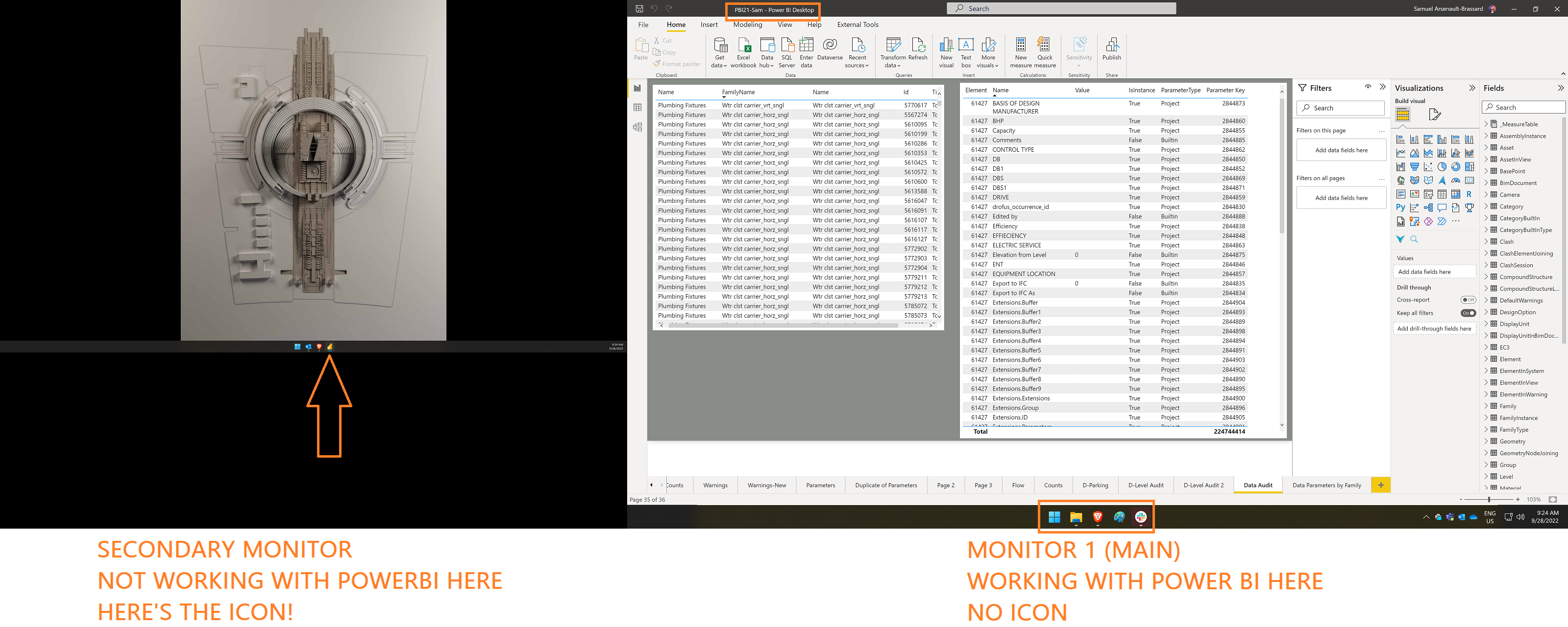 Multiple Monitors - PBI Icon on Wrong Screen - Microsoft Fabric Community