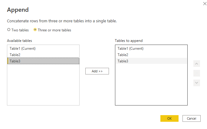 Solved: Append two or more merged data tables - Microsoft Fabric Community
