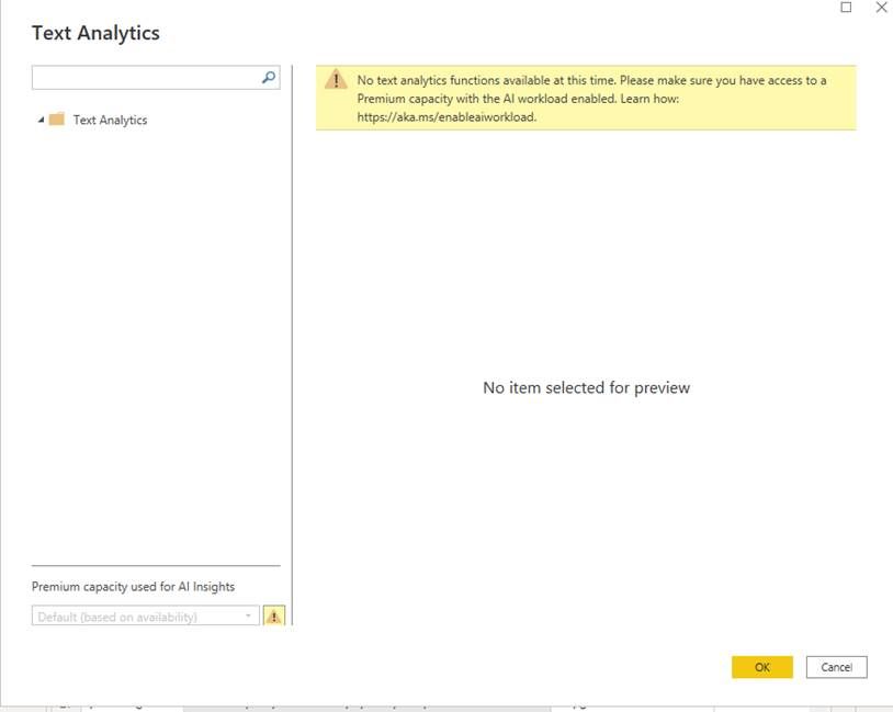 Solved: Text Analytics Not working - Microsoft Fabric Community