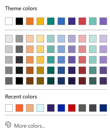 Creating individual colors without gradient on cus... - Microsoft ...