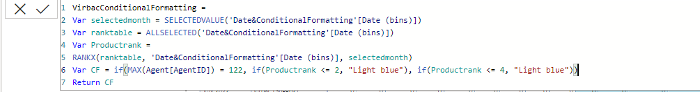 Measure that returns conditional formatting based ... - Microsoft ...