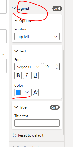 Change the color of one legend title without chang... - Microsoft ...