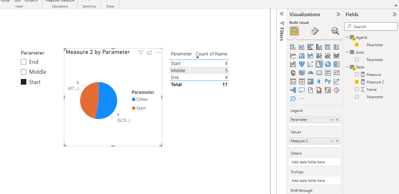 Solved: Re: Make pie chart show % of total population when ...