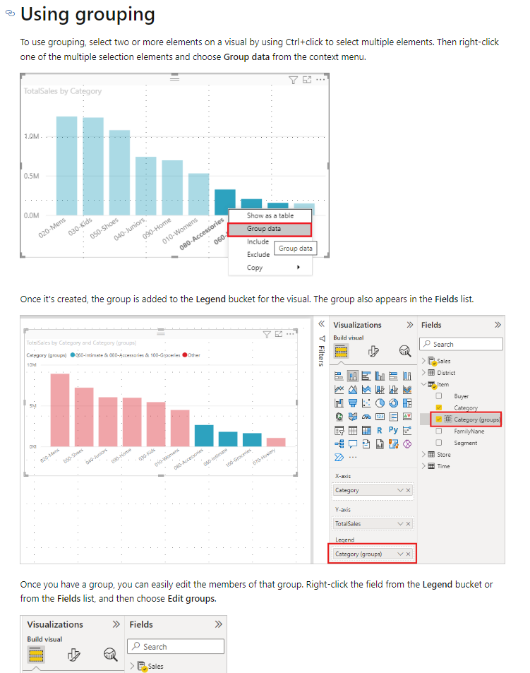 Solved: Group option on a bar chart greyed out - Microsoft Fabric Community