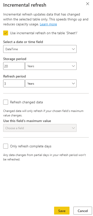 Datamart Incremental Refresh - Loading data failed - Microsoft Fabric Community