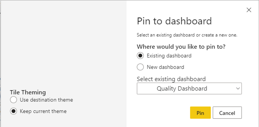 Solved: Pin to dashboard works for some visuals and not fo ...