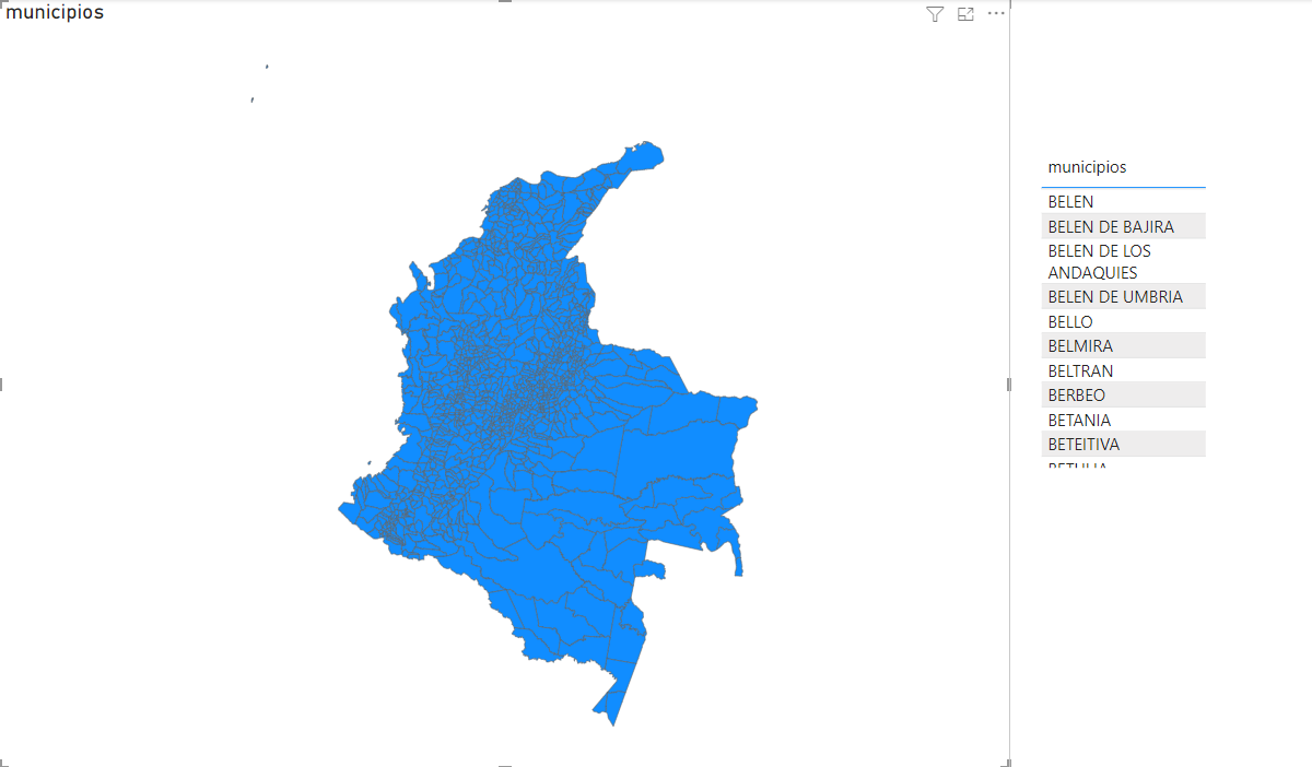 Ayuda - Creación de mapa municipios Colombia - Microsoft Fabric Community
