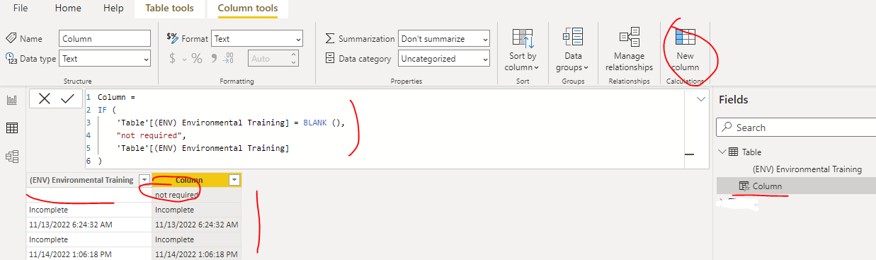 Solved: Changing blank values with no data to a different ...