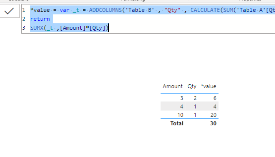 Solved: Need Formula of DAX Calculation for Quantity by Am ...