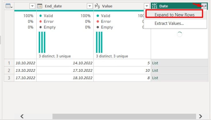 Expanding Table with Start and End Date with Month... - Microsoft ...