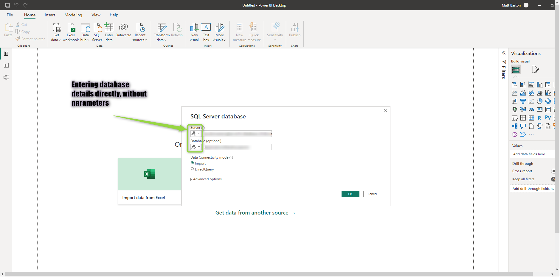 "OLE DB or ODBC Error" when connecting to Azure SQ... - Microsoft ...