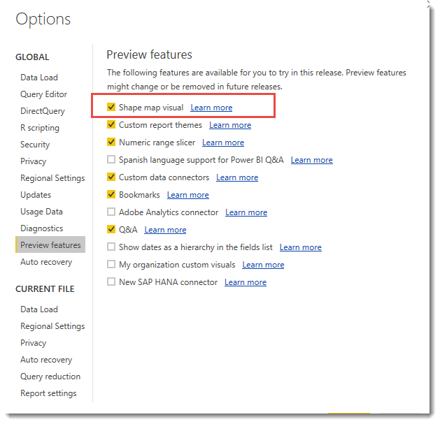 Re: PBI Desktop lasted version Filled Map no funct... - Microsoft ...