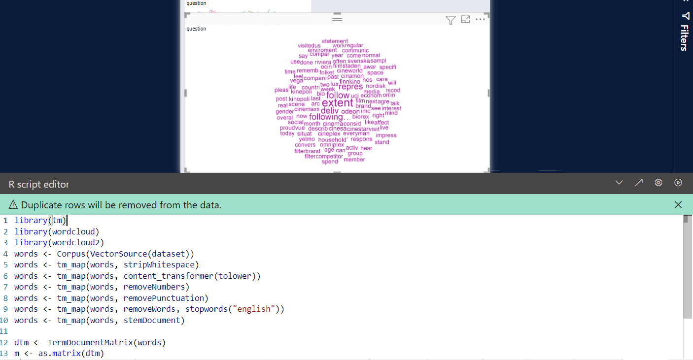 Wordcloud with R in Power BI - Microsoft Fabric Community