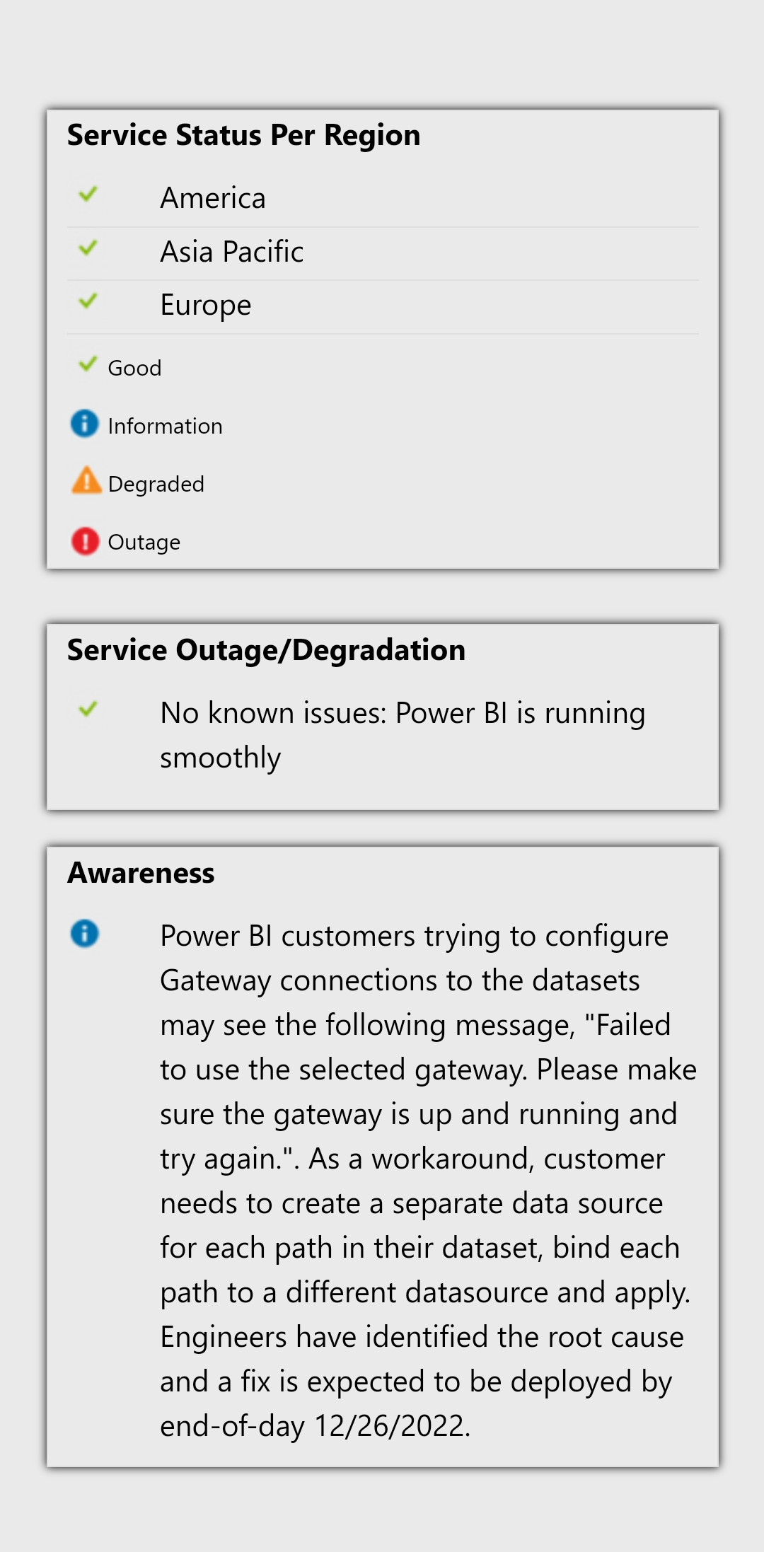 Solved: Issue Gateway Power BI Online - Microsoft Fabric Community
