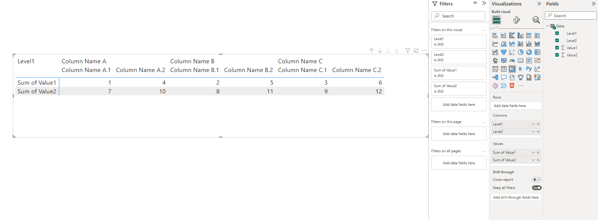 Solved: How to get a stepped layout in a Table or Matrix l ...