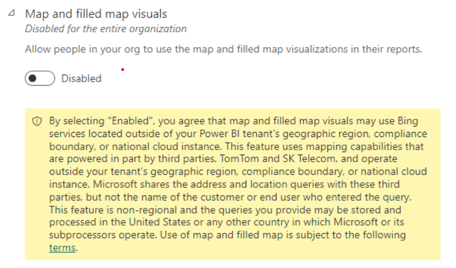 Is there any security issue while enabling map and... - Microsoft Fabric Community