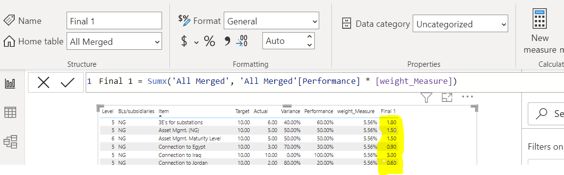 Calculate dynamic measure with calculated column - Microsoft Fabric ...