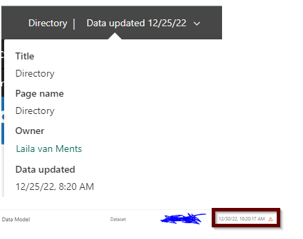 Solved: Differences in last data update - Microsoft Fabric Community