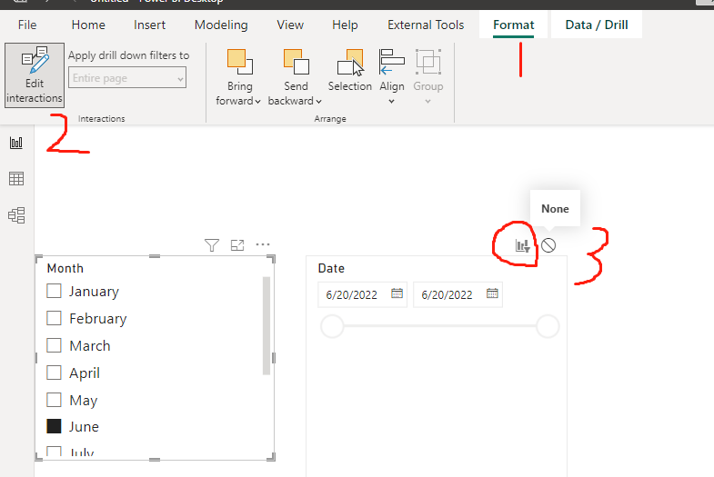 Date slider not changing as per month selection - Microsoft Fabric ...