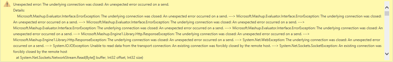 Underlying connection was closed an unexpected err... - Microsoft ...