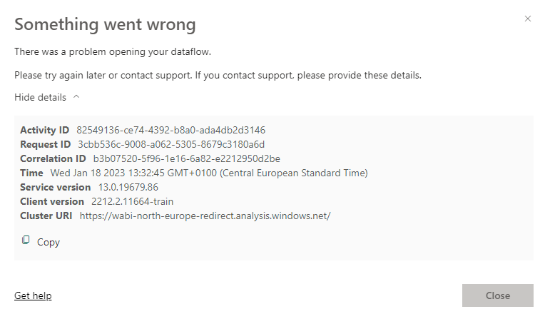 Problems with dataflows: cant open my dataflows - Microsoft Fabric Community