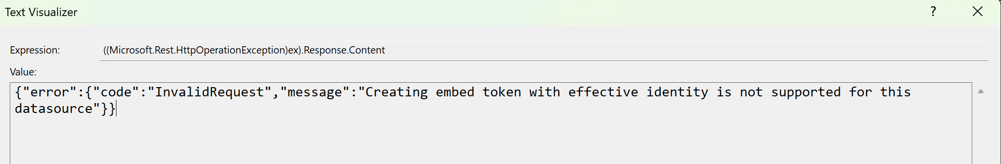 Solved Error Creating Embed Token With Effective Identi Microsoft Fabric Community