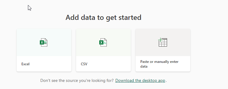 Solved: power bi service missing "get data" button in lowe ...
