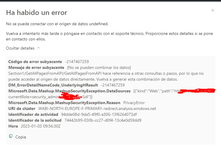 Error -2147467259 - Microsoft Fabric Community