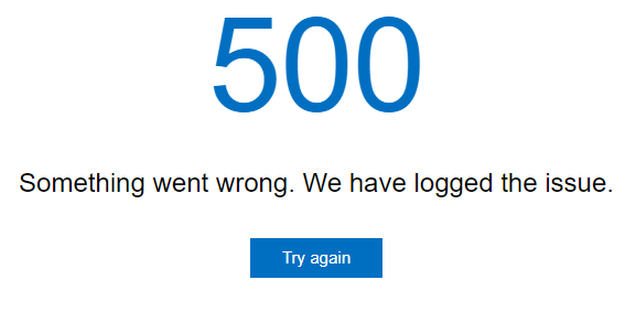Solved: GET APPS -> Ends with "500 Something went wrong. W ...