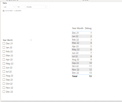 Calculate running count of months between two date... - Microsoft ...