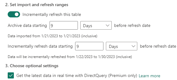 Incremental Refresh/Hybrid Table archived data que... - Microsoft ...