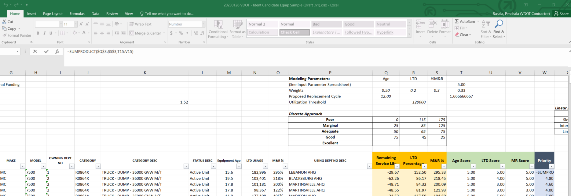 DAX using SUMPRODUCT from Excel - Microsoft Fabric Community