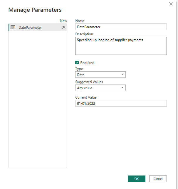 SQL Querey using date parameter - Microsoft Fabric Community
