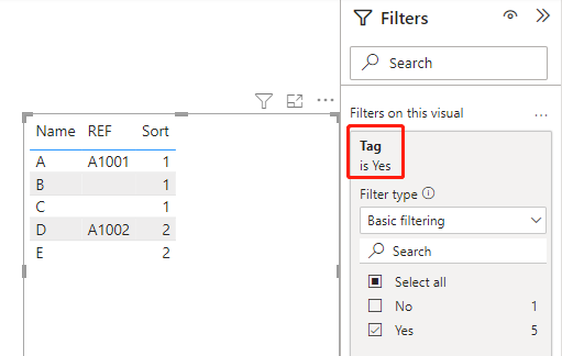 Solved: Visual Filter using a a value from a column after ...