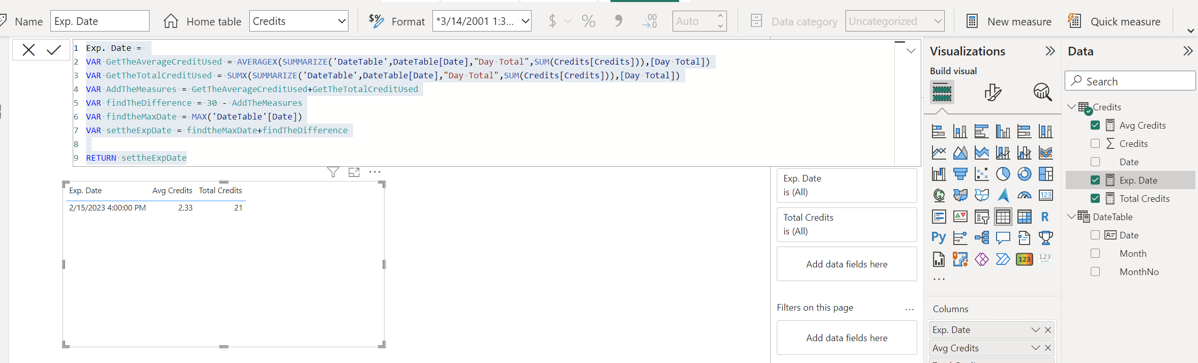 Finding the expiration date (or date of expiry) - Microsoft Fabric ...