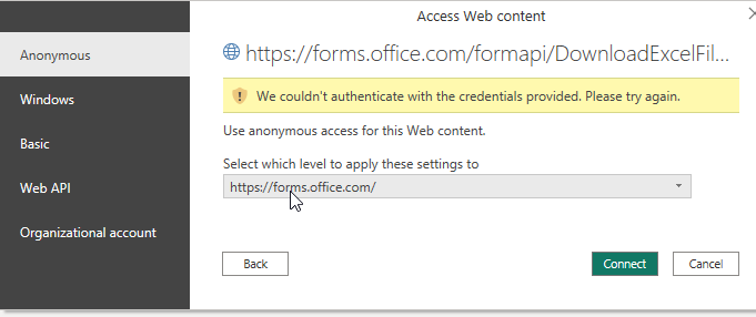 Connecting Microsoft Form to Power BI - Microsoft Fabric Community