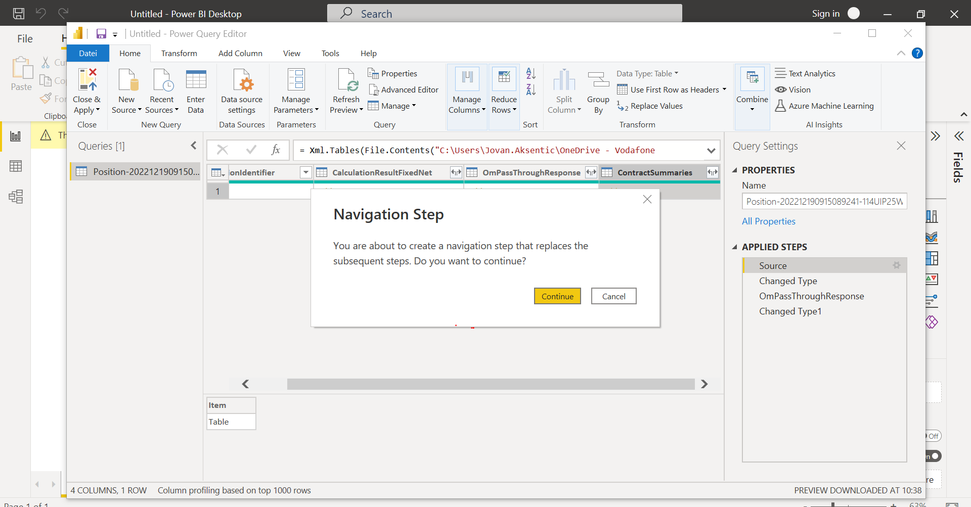Parse a nested XML file once in Power Query - Microsoft Fabric Community Parse a nested XML file once in Power Query - Microsoft Fabric Community